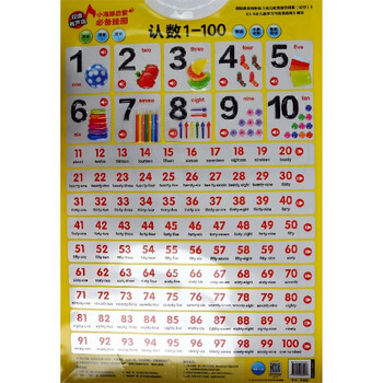 学习口诀认数1-100(双面有声版)/小海豚启蒙必
