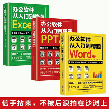 3册 办公软件从入门到精通word+excel+ppt 表格制作函数office书籍办公软件自学书籍
