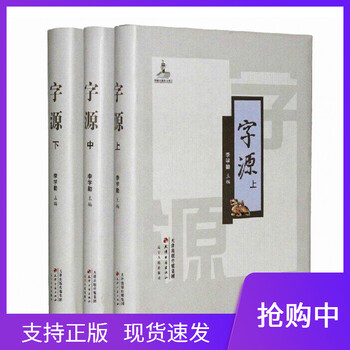 正版速发 字源 新版全套3卷大16开 李学勤主编