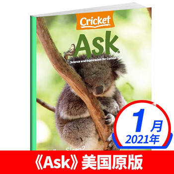 千奇百问杂志2022/2021年【单本多期可选】 蟋蟀童书期刊6-9岁儿童自然科普科学读物英文原版 ask千奇百问杂志2021年1月