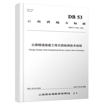 公路隧道隐蔽工程无损检测技术规程