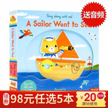 水手出海 A Sailor Went to Sea英文原版绘本 Sing Along with Me