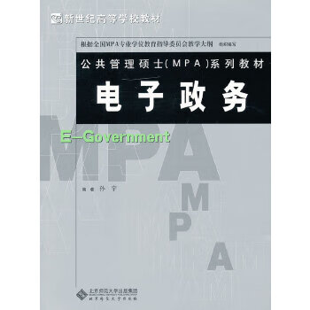 电子政务 孙宇著 北京师范大学出版社
