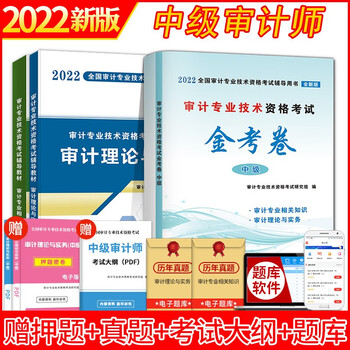 2022全国审计专业技术资格考试 审计师中级 审计专业相关知识 审计师理论与实务 中级审计师2022 教材+全真模拟试卷