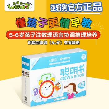 逻辑狗 聪明书5岁以上幼儿园中大班 儿童图书宝宝男女孩益智玩具 思维训练教具