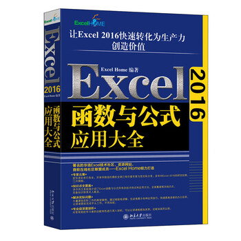 Excel 2016函数与公式应用大全 Excel Home  书籍