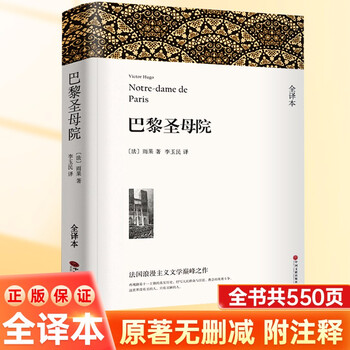包邮全新正版 巴黎圣母院雨果著 全译本无删减 中小学课外读物巴黎圣母院中国文联出版社