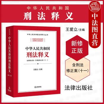 2021年中华人民共和国刑法释义 新修正版 含刑法修正案十一 王爱立 法律解释条文主旨解读司法实践