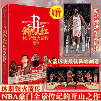 现货传赠哈登神迹海报+火箭阵容画卷冯逸明力潮时代/NBA队哈登姚
