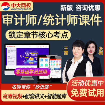 2022初中级审计师初级中级统计师网课课件 中大网校2022年统计师审计师教材精讲真题解析视频网zw 初级审计师全2科 章节课【教材精讲+在线讲义】送羿才题库