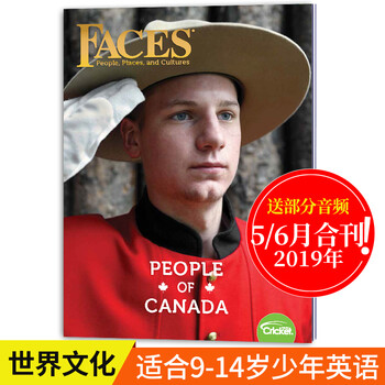 【送音频】美国儿童读物 Faces 面对 世界文化与地理杂志 9-14岁儿童英文课外读物蟋蟀童书期刊 2019年5/6月合刊