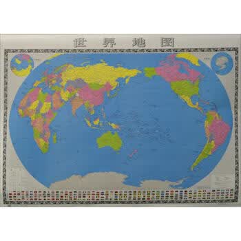 2016世界覆膜地图  作 书籍
