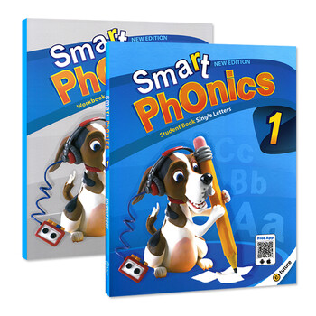 Smart Phonics1级别2册套装主课本+练习册 短期零基础儿童入门自然拼读进口教材