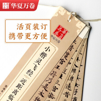 【】小楷灵飞经赵孟頫洛神赋2本近距离临摹字卡简体旁注墨迹本高清完整收录墨迹帖楷书成人学生初学