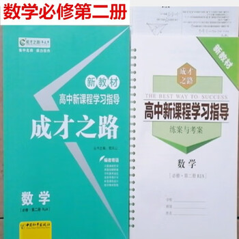 新教材2021版 高中新课程学习指导成才之路 数学必修 第二册RJA