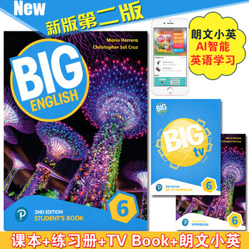 进口新版第二版 培生big english教材 朗文少儿英语BE小学综合美语课程 6级别