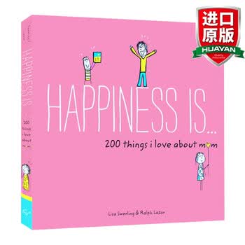 英文原版 幸福是200件关于我爱妈妈的事 Happiness Is 睡前阅读书