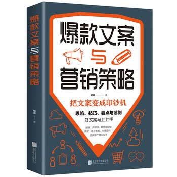 爆款文案与营销策略 把文案变成印钞机好文案写作思路技巧要点文案范例市场营销电子商务品牌推广等