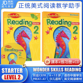 原版进口麦克劳希尔出版WonderSkills Reading 分级阅读训练教材培养小学英语阅读技能 starter 2