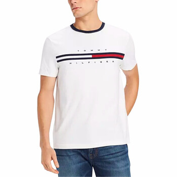 【TOMMY HILFIGER7849807】汤米希尔费格Tommy Hilfiger男装 胸前字母LOGO印花短袖休闲圆领T恤 ...