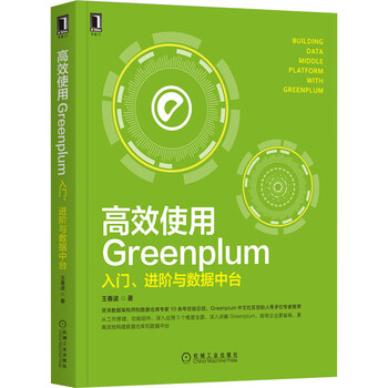 高效使用Greenplum 入门、进阶与数据中台 图书
