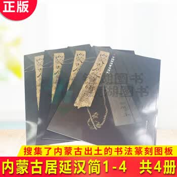 现货正版 内蒙古居延汉简1-4  共4册 搜集了内蒙古出土的书法篆刻图板 重庆出版社