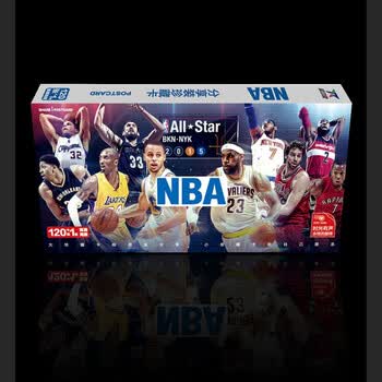 篮球全海报 球星杜兰特库里科比詹姆斯欧文哈登卧室壁纸墙贴 NBA明信片(封面随机) 明信片