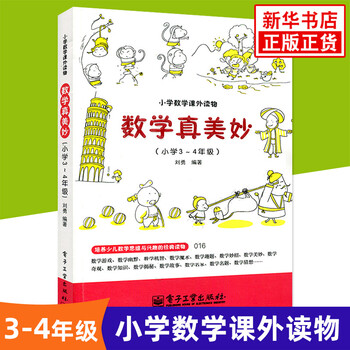 数学真美妙 小学生3-4年级数学课外读物数学思维训练数学科普书数学阅读课外书小学生数学教辅 数学思维