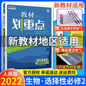 【自选】教材划重点高二选修二语文数学英语物理化学生物地理历史选择性必修二2第二册人教版同步解读划重点 生物选择性必修二2 生物与环境