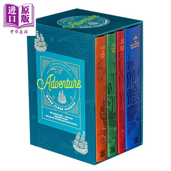 经典文学4本套装 冒险 英文原版 Adventure Word Cloud Boxed Set