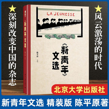 【】新青年文选 陈平原《新青年》文章的合集中国古代随笔文学作品集书籍 北京大学出版社文章