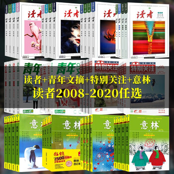 2008-2020读者春夏秋冬季合订本共4册初中生青少年成人版文学文摘杂志文摘期刊青春文学中考高考作 读者2015