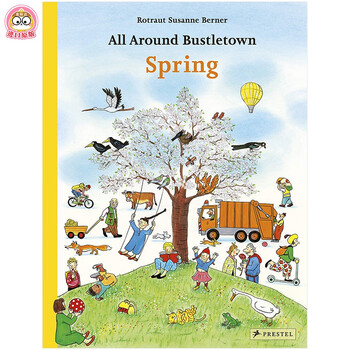 All Around Bustletown: Spring 大开本纸板 英文儿童