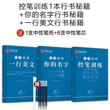 志飞习字控笔训练字帖成年高效练字贴49法硬笔行书大学生速成教程 【3本】初级版 行书秘籍