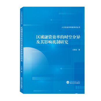 正版 区域融资效率的时空分异及其影响机制研究9787307222298
