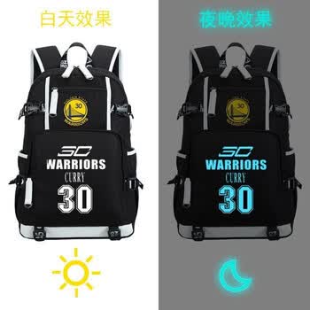 NBA篮球包科书比包库篮里詹球姆斯书包篮球双肩包哈登背包威少乔治周边夜光韦德送人生日礼物节日礼物礼品 库里06夜光