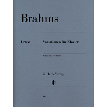 亨乐原版 勃拉姆斯 钢琴变奏曲 Brahms Variationen 2ms HN440