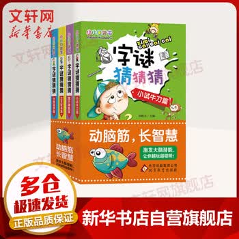 小小口袋书 字谜猜猜猜 全套4册 7-14岁儿童汉字谜语大全提升大脑思维激发潜能
