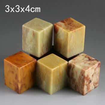 篆刻石料青田石2*5章料印章初学者练习石章印石章料非寿山石 青田石3*3*4厘米 8个