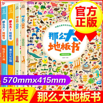 【正版包邮】那么大地板书 全套4册 儿童专注力训练书 神奇的脑力游戏培养观察力记忆