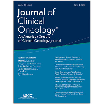 【单期 可选】Journal of Clinical Oncology 美国临床肿瘤学医学杂志 20 2020年3月1日刊