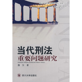 当代刑法重要问题研究