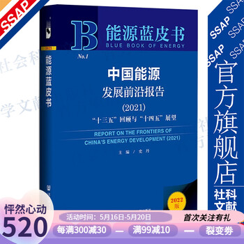 能源蓝皮书：中国能源发展前沿报告（2021）“十三五”回顾与“十四五”展望    史丹 主编