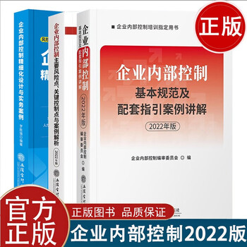 正版全3册企业内部控制精细化设计与实务案例/企业内部控制主要风险点.关键控制点与案例解析2021版