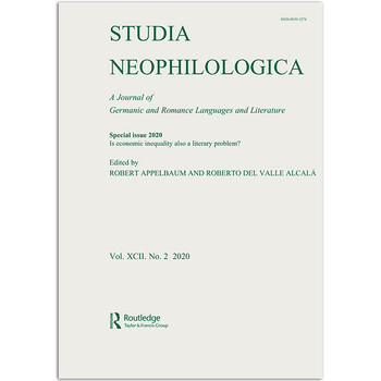 【单期可选】Studia Neophilologica 英国新语言文学研究 2020年第2/3期 2020年第2期
