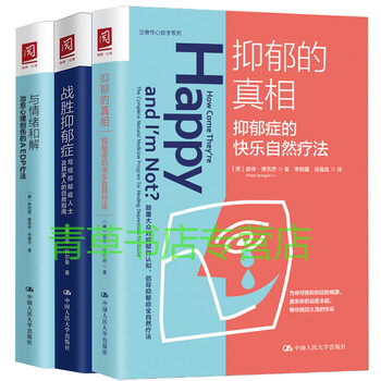 套装3册 与情绪和解+抑郁的真相+战胜抑郁症 写给抑郁症患者及其家人的自救指南治愈性心理学系列心灵疗