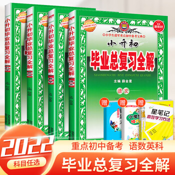 可单买/2022新版小升初毕业总复习语文数学英语全套教材全解知识汇总大集结部编人教版 小升初总复习四本 全国通用