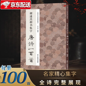 中国历代碑帖经典集字 楷书集字唐诗一百首【全四册多规格自选】褚遂良、颜真卿、柳公权、欧阳询楷书经典碑帖集字 古诗词作品集临摹教程 褚遂良楷书集字唐诗一百首