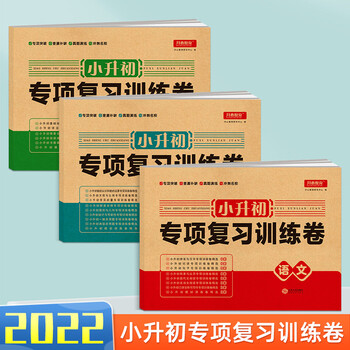 可单买/2022新版开心教育小升初毕业总复习真题卷 专项复习训练卷【语数英3本套】 小学通用