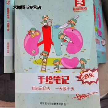 2022执业医师昭昭手写画图笔记讲义执业医师手绘笔记 昭昭手绘笔记